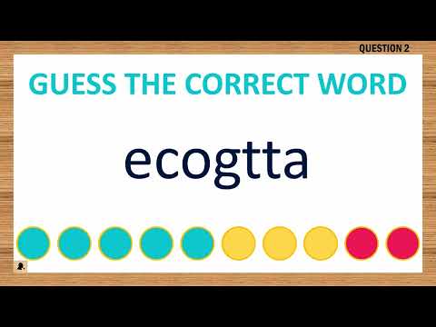 Guess the Correct Word #7004 | Word Game | 7 letters | Unscramble Letters to Find Words | Agent Quiz