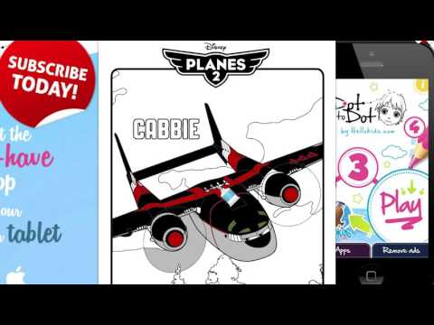 How to color Gabbie Coloring book Disney movie Planes Coloring pages Speedcoloring