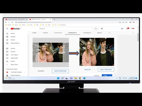 How to Upload Full Size Image in Youtube Community for PC (No Crop No App)