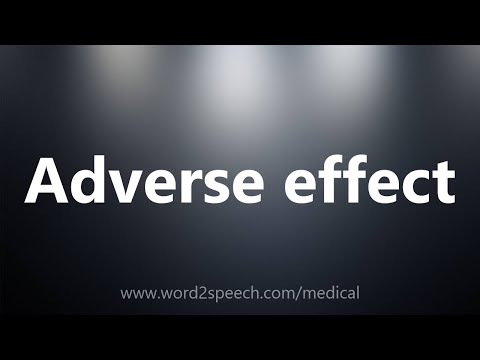 Adverse effect - Medical Meaning