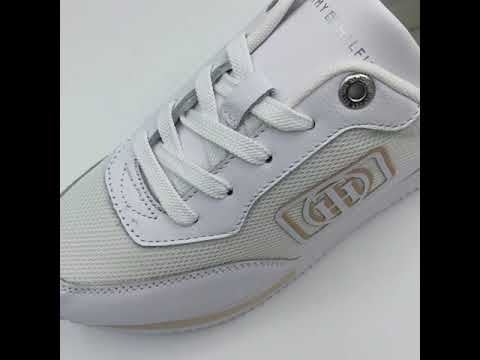 Tommy hilfiger feminine active city white nude womens trainers#shorts