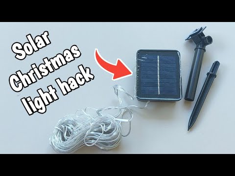 How to upgrade / modify christmas Solar Led Lights Battery