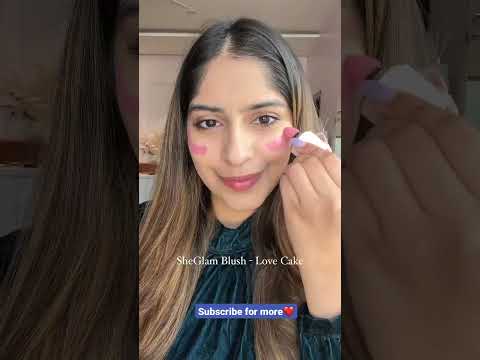 Sheglam blush review - love cake blush pink blush #jasminedeswal #affordablemakeup