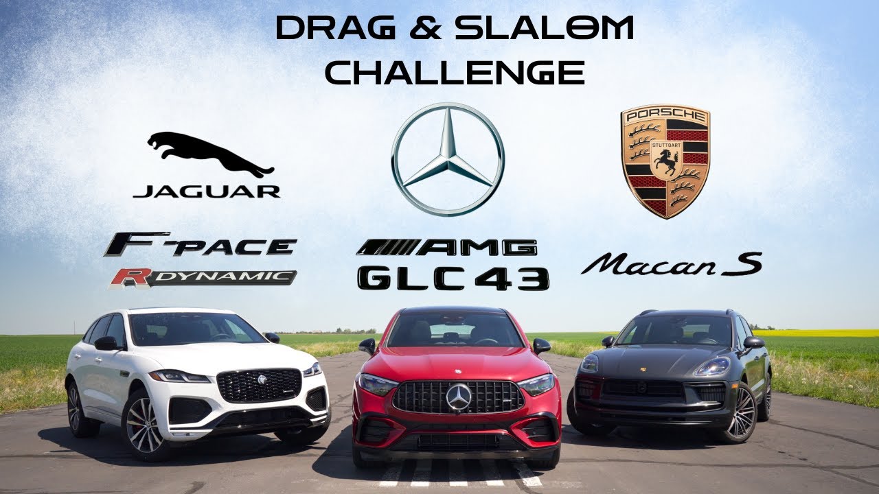 Mercedes-AMG GLC 43 Coupe Races Macan S and F-Pace P400, Ferrari 458 ...
