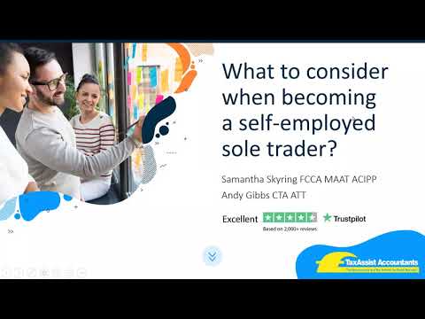 What to consider when becoming self employed or a sole trader