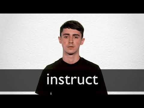 INSTRUCT definition and meaning | Collins English Dictionary