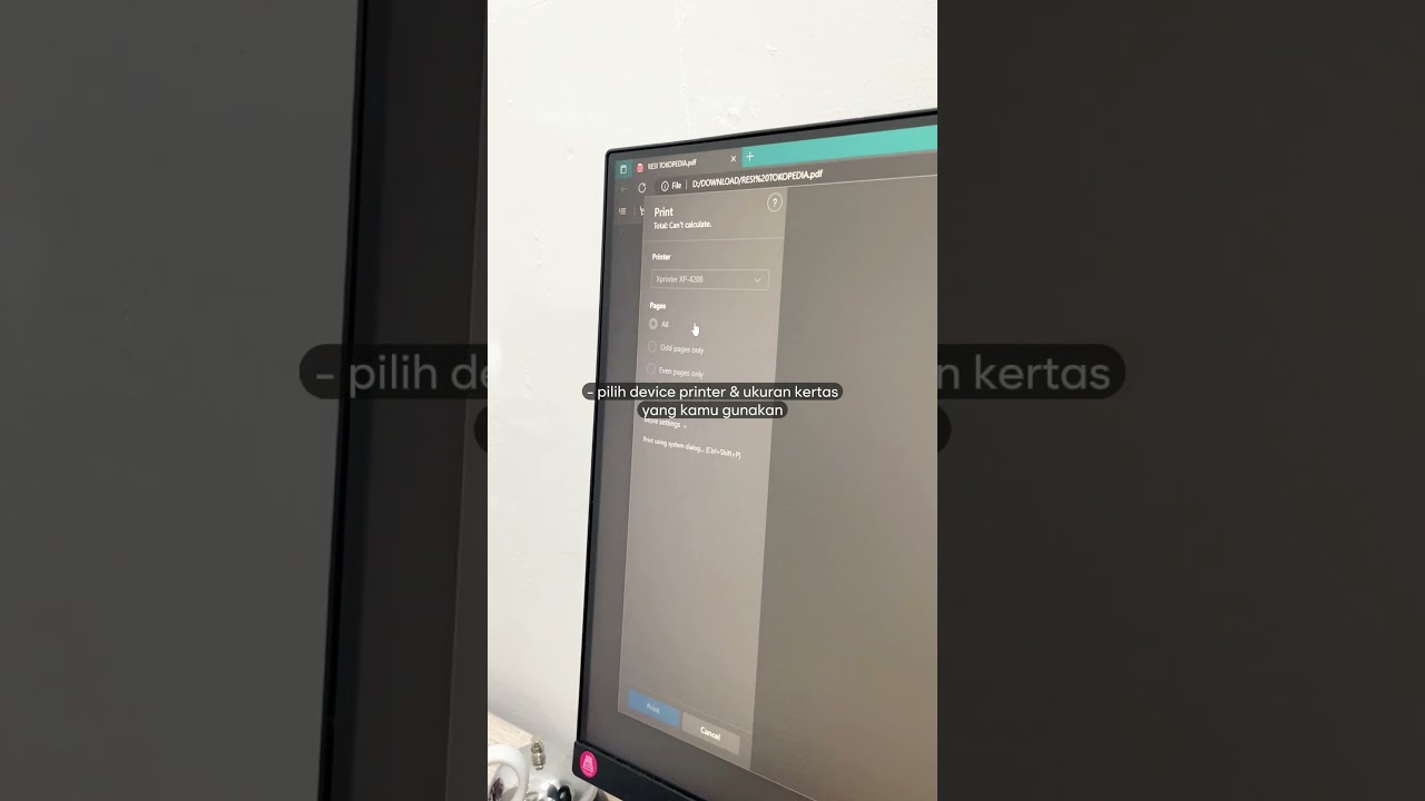 Tutorial Cetak Resi PDF