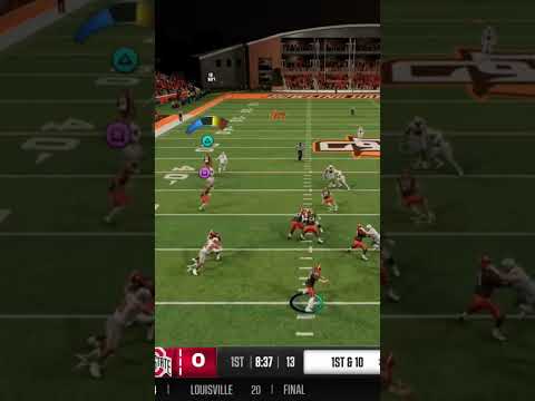 🔥1st pass of the day! #collegefootball25 #ncaa #ohiostate #bowlinggreen #gaming #ps5