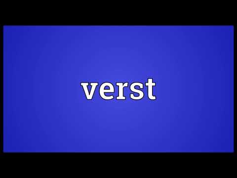 Verst Meaning | Wordogram