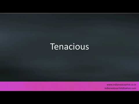 Pronunciation of the word(s) "Tenacious".