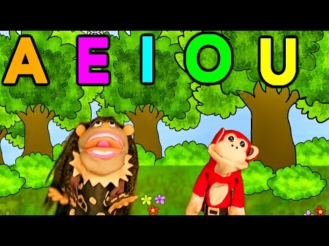 La Canción de las Vocales | A E I O U | El Mono Sílabo | Educación Infantil | Lunacreciente