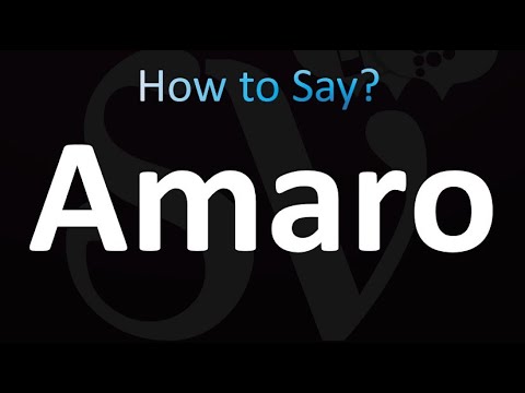 How to Pronounce Amaro (Correctly!)