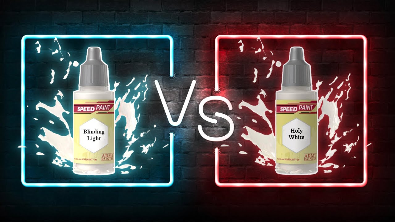 White Speedpaints and Contrast COMPARED
