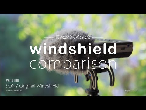 Sony vs Rycote vs Bubblebee Industries, Portable Recorder Windshield Comparison