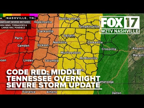 CODE RED: Middle Tennessee overnight severe storm update