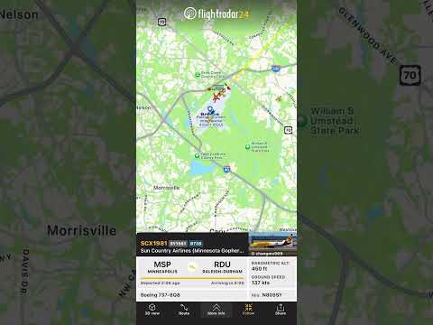 Sun Country Airlines (Minnesota Gophers Livery) Boeing 737-800 [N809SY] landed in RDU Airport