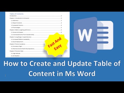 How to Create Table of Content in Ms Word | Urdu/Hindi |Fast and Easy | Real Info Tv