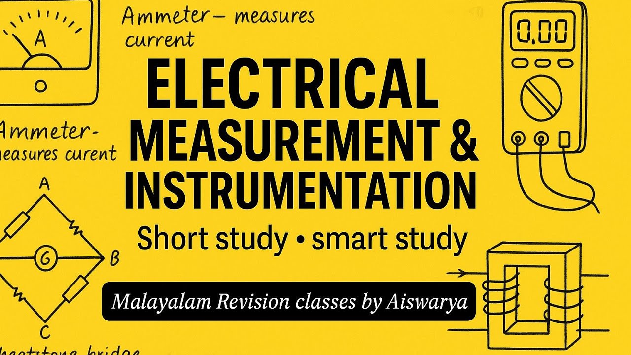 Part1 EMI(Electrical measuring instruments)Module -1 important questions for diploma EEE students