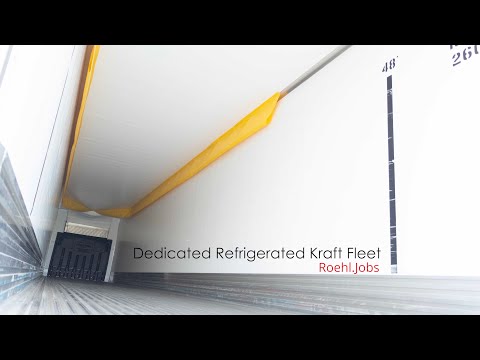 Roehl Transport's Dedicated Refrigerated Kraft Truck Driving Job