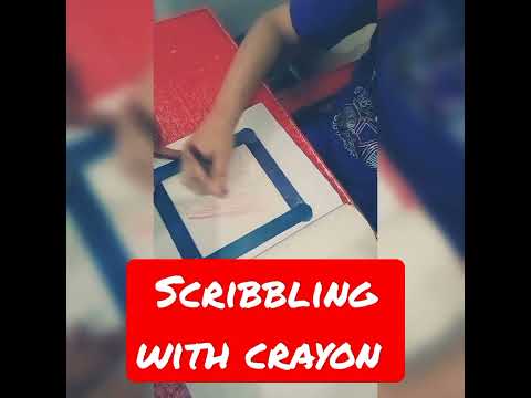 How to scribble#crayon#coloring #autism#learning is fun