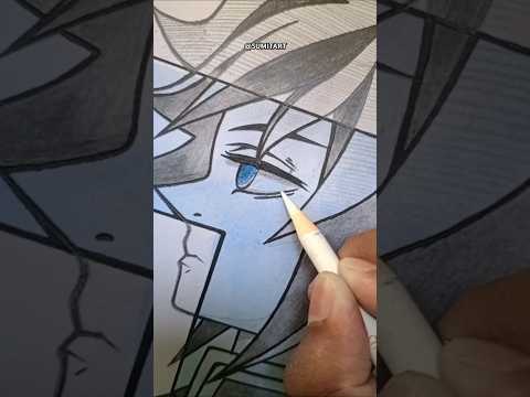 Drawing Tomioka giyuu ๐ DEMON SLAYER ll Stained Art ๐จ #shorts #drawing #demonslayer
