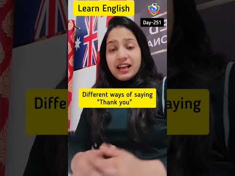 Different ways of saying "Thank you" | Synonyms of Thank You #shorts #english #synonyms