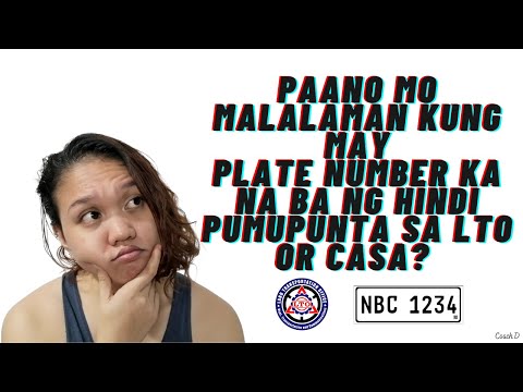 Paano malalaman kung may plate number kana ONLINE?