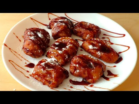 How to make fried banana with flour