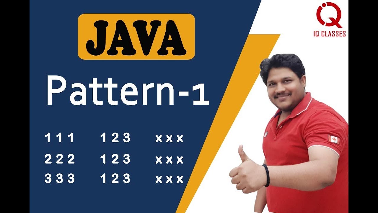 Java Patterns Programs Class 10/9 ICSE-Part1