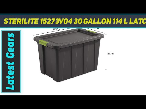 Sterilite 15273V04 30 gallon/114 L Latching Tuff1 AZ Review