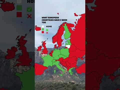 What European countries have I been to? #map #geographythroughmaps #europe #mapping
