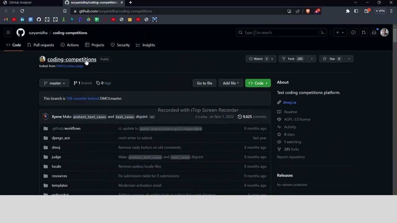 Github Automated Analyzer | Flask | Python