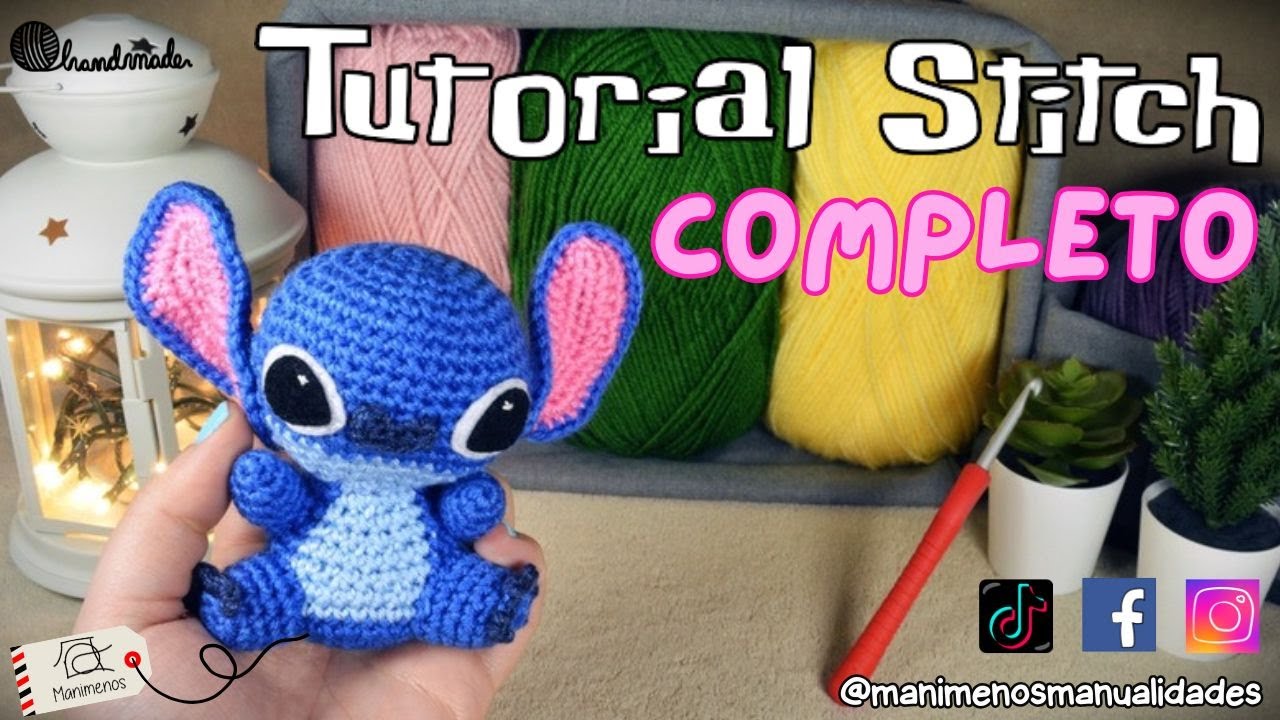 Stitch Crochet Amigurumi Step by Step 🧶🩵 Complete Tutorial