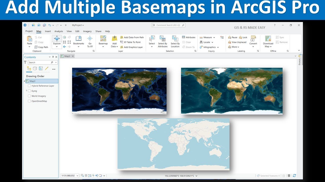 How to Use Multiple Basemaps in ArcGIS Pro | ArcGIS Pro Basemap Tutorial