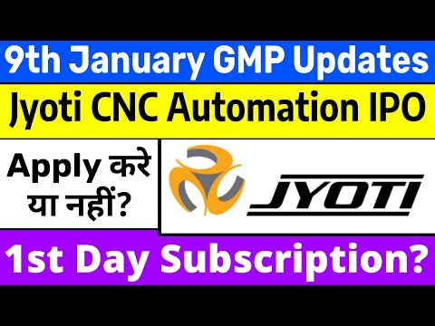 Jyoti CNC Automation Limited IPO GMP & Subscription Rate Today | #ipo #ipogmptoday