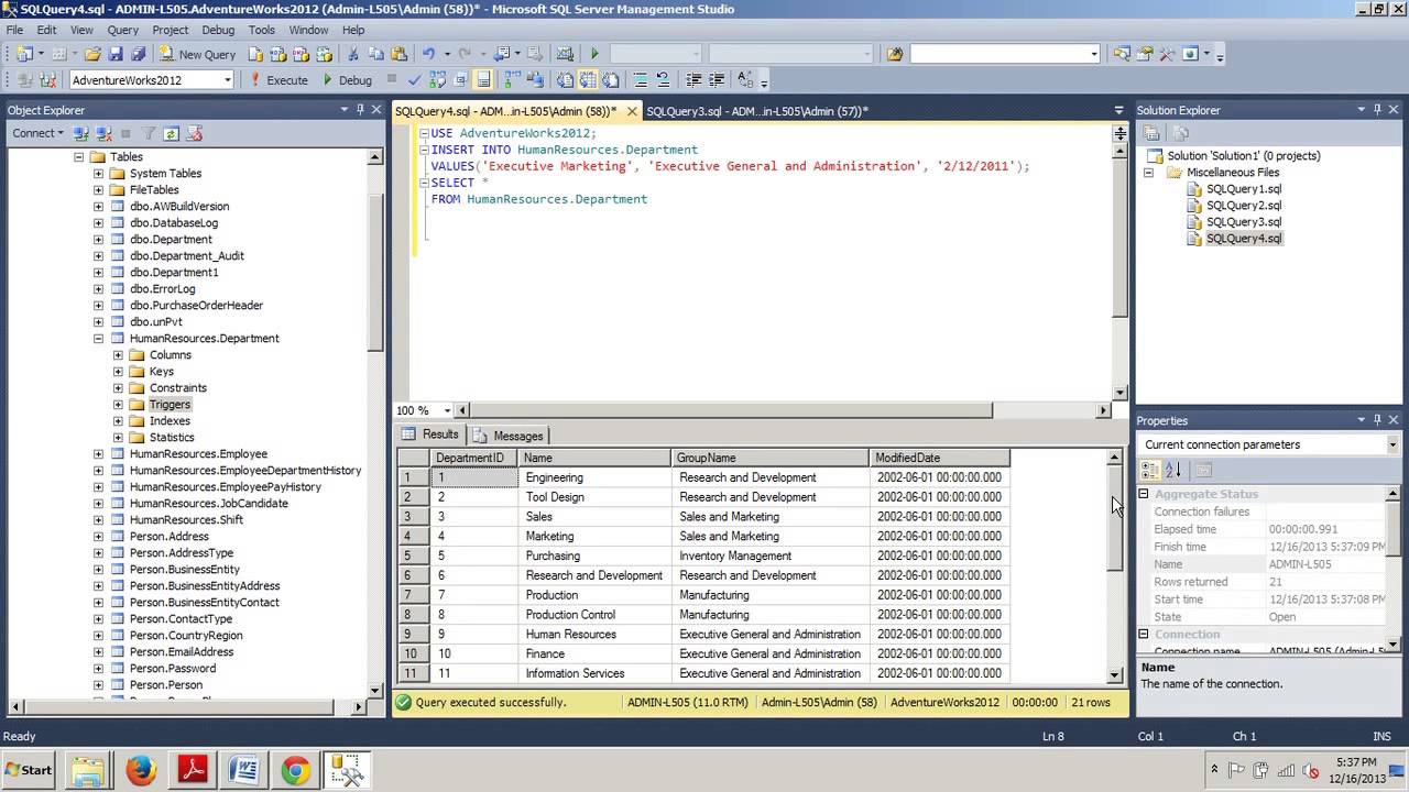 SQL Server tutorial 67: How to create a FOR trigger