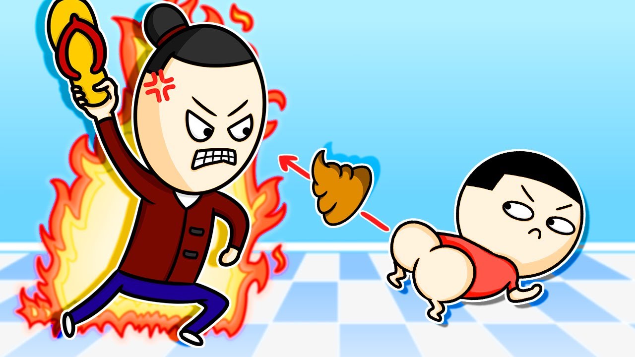 When You Cannot Hold POOP (animation meme)