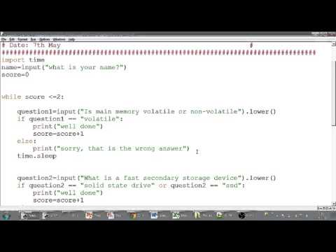 Python Tutorial 8 using the time module to add delays