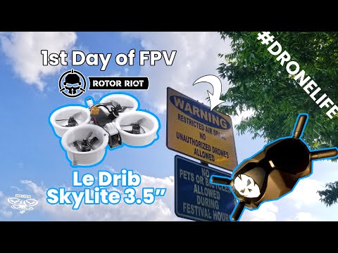 1st Day Flying FPV with the Rotor Riot Le Drib SkyLite 3.5" Cinewhoop #fpv #rotorriot #skylite