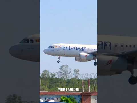 Srilankan Airlines A320 Landing at Chennai International Airport