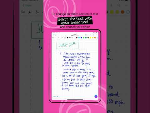 How to change text color 🫰Tips for making your iPad notes the best
