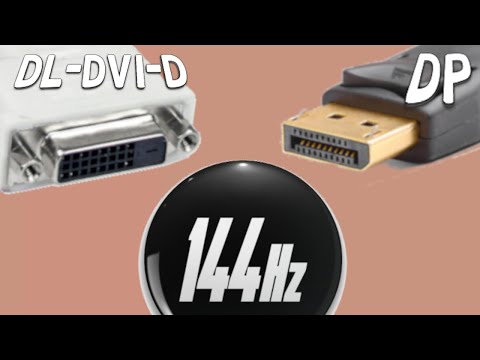 HOW TO GET 144hz with DP (on GPU) and DL-DVI (on moniter)