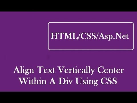 How To Align Text Vertically Center In Div Using CSS