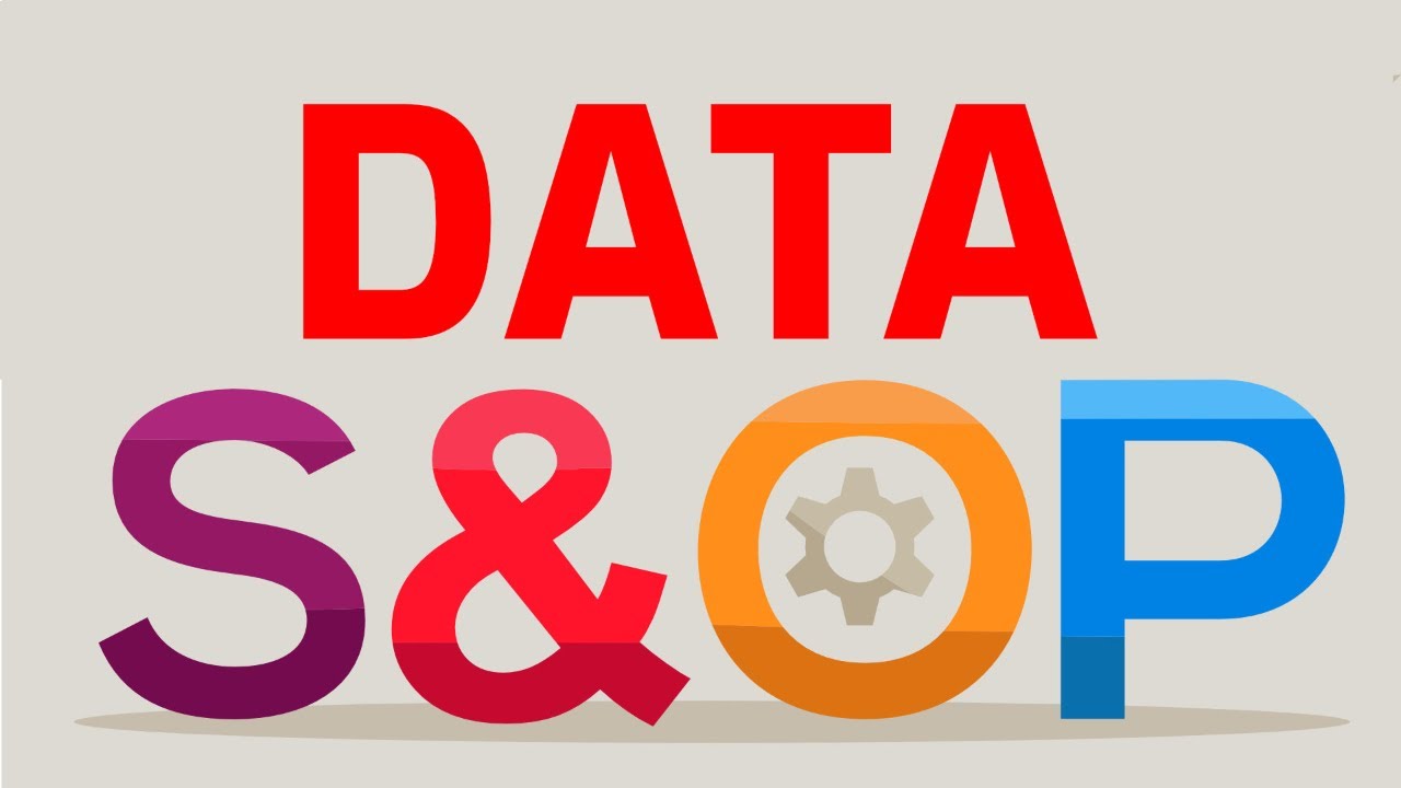 Good S&OP Part 7: Supporting Data