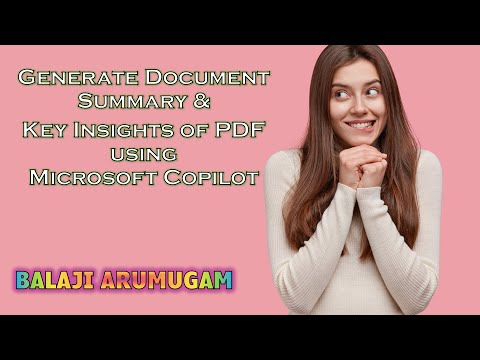 Learn with Me Series | Generate Document Summary & Key Insights of PDF using Microsoft Copilot