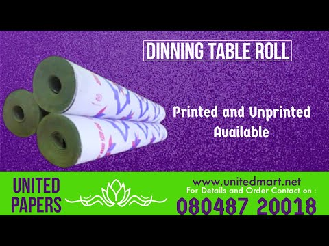 Dining Paper Roll - Dining Table Paper Roll Latest Price, Manufacturers ...