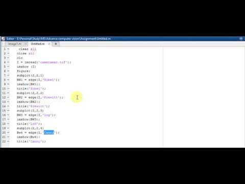 Edge Detection Techniques in MATLAB