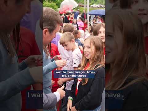 Gov. Andy Beshear and Students Thank Public School Teachers | Boyd County Celebrates New School