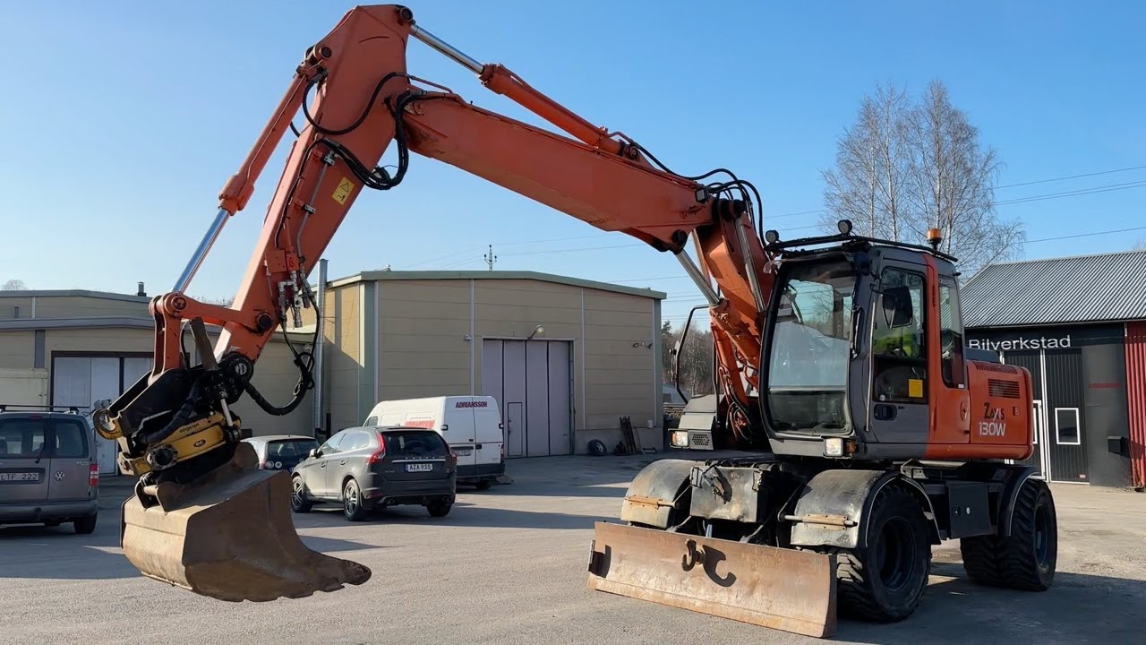 Hjulgrävare Hitachi Zaxis 130W, Hallsberg, Klaravik auktione