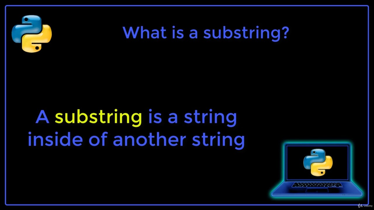 3. what is a substring